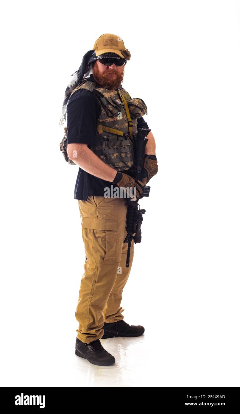 man in military outfit of the CIA, which is similar to the clothing of ...