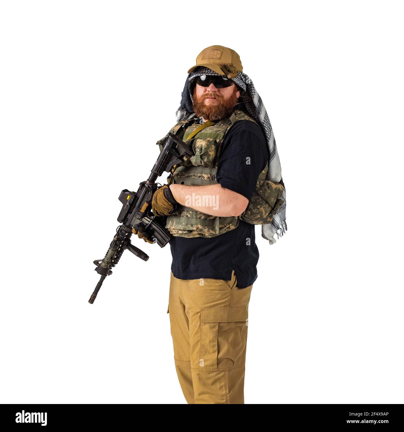 man in military outfit of the CIA, which is similar to the clothing of ...