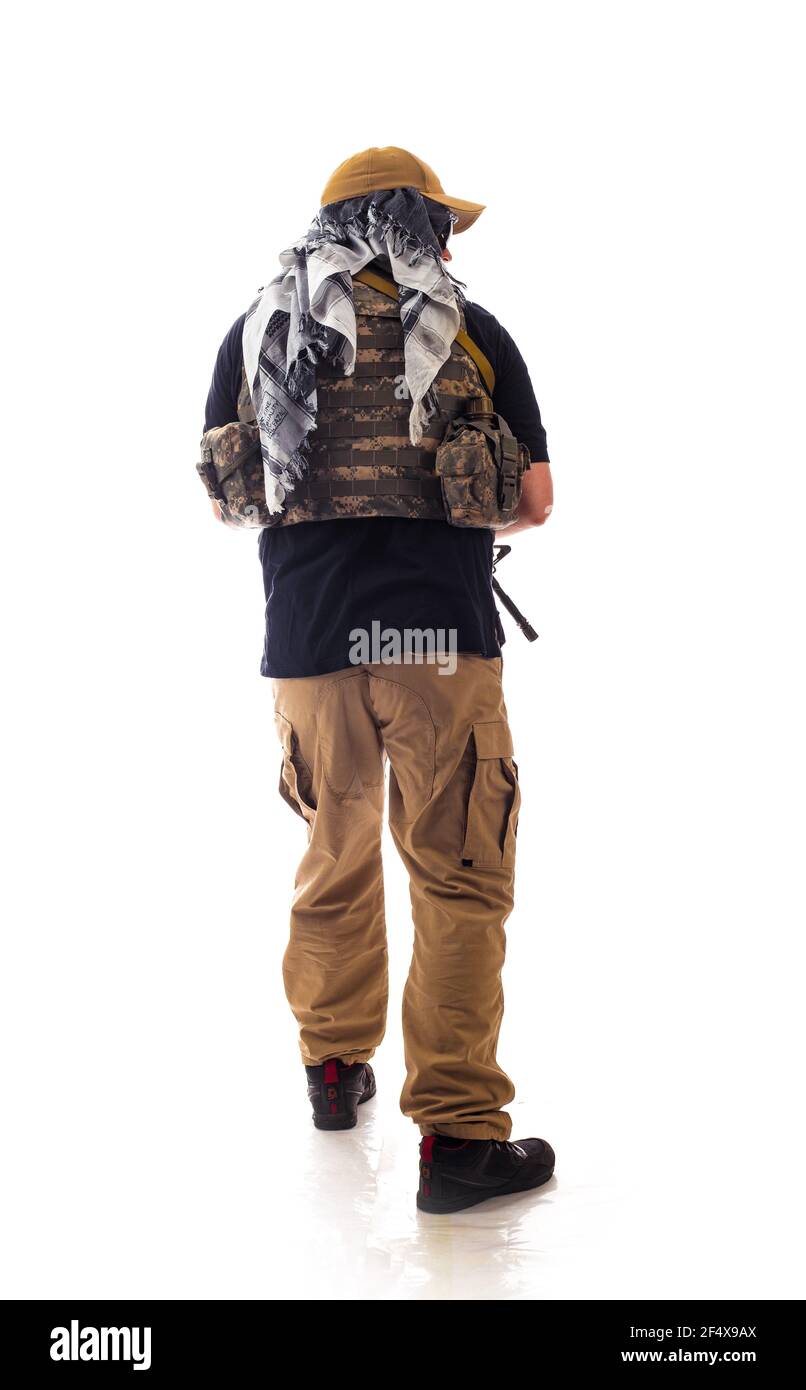 man in military outfit of the CIA, which is similar to the clothing of ...