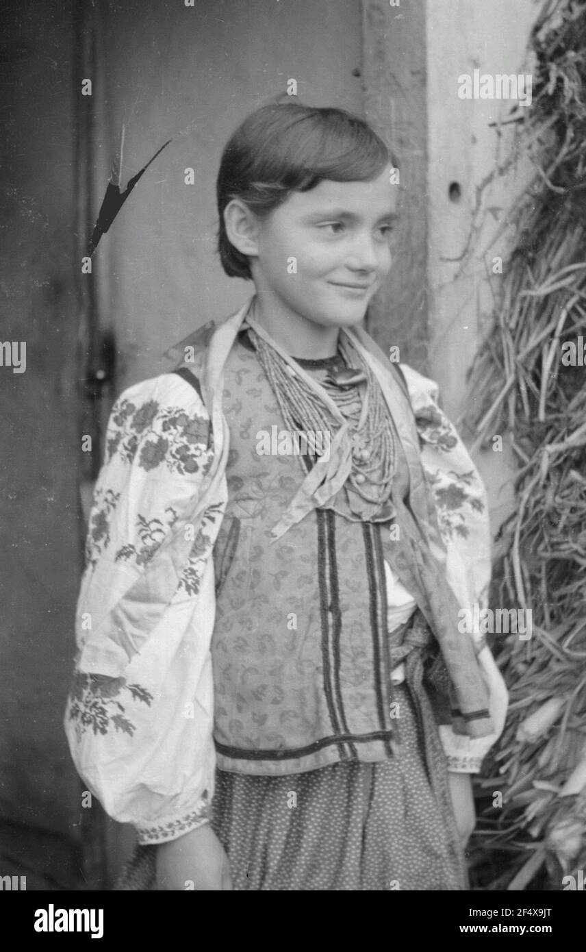 Second World War. For billeting. Soviet Union. Portrait of a small ...