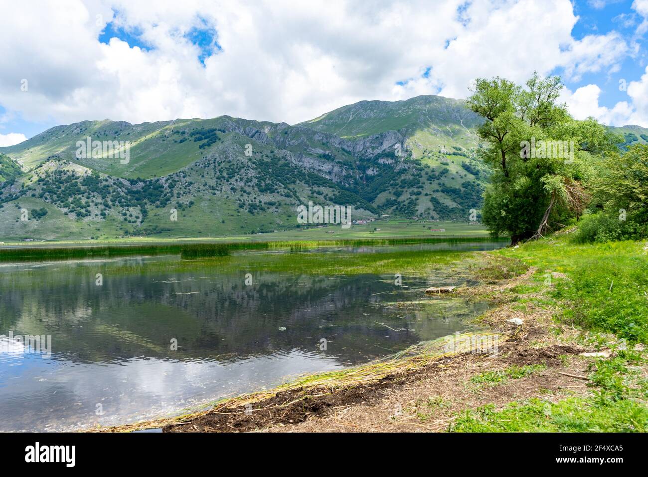 Walk and trekking around the Matese lake Stock Photo - Alamy