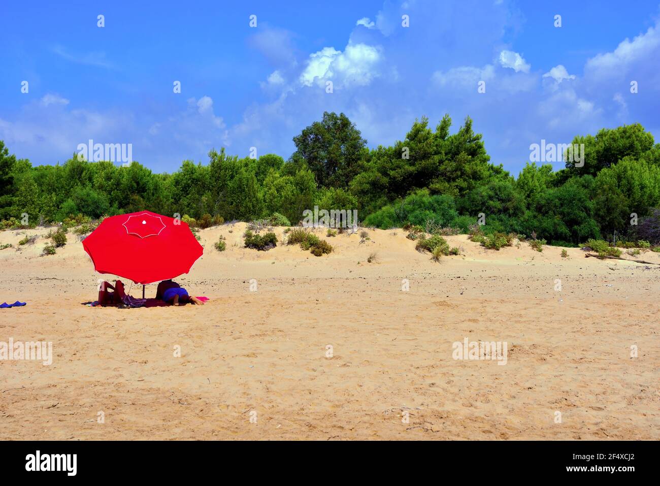 sampieri beach Ragusa Sicily Italy Stock Photo - Alamy