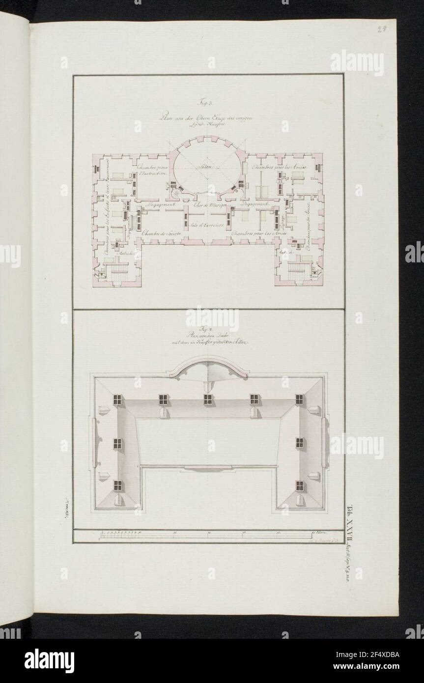 Knights, mansion, ideal design, floor plan and supervision Stock Photo ...