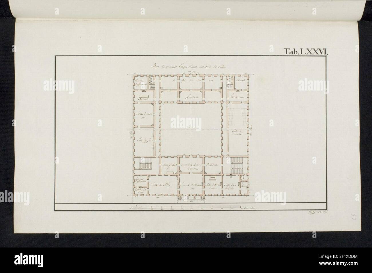 Town Hall, ideal design, floor plan 1st floor Stock Photo - Alamy