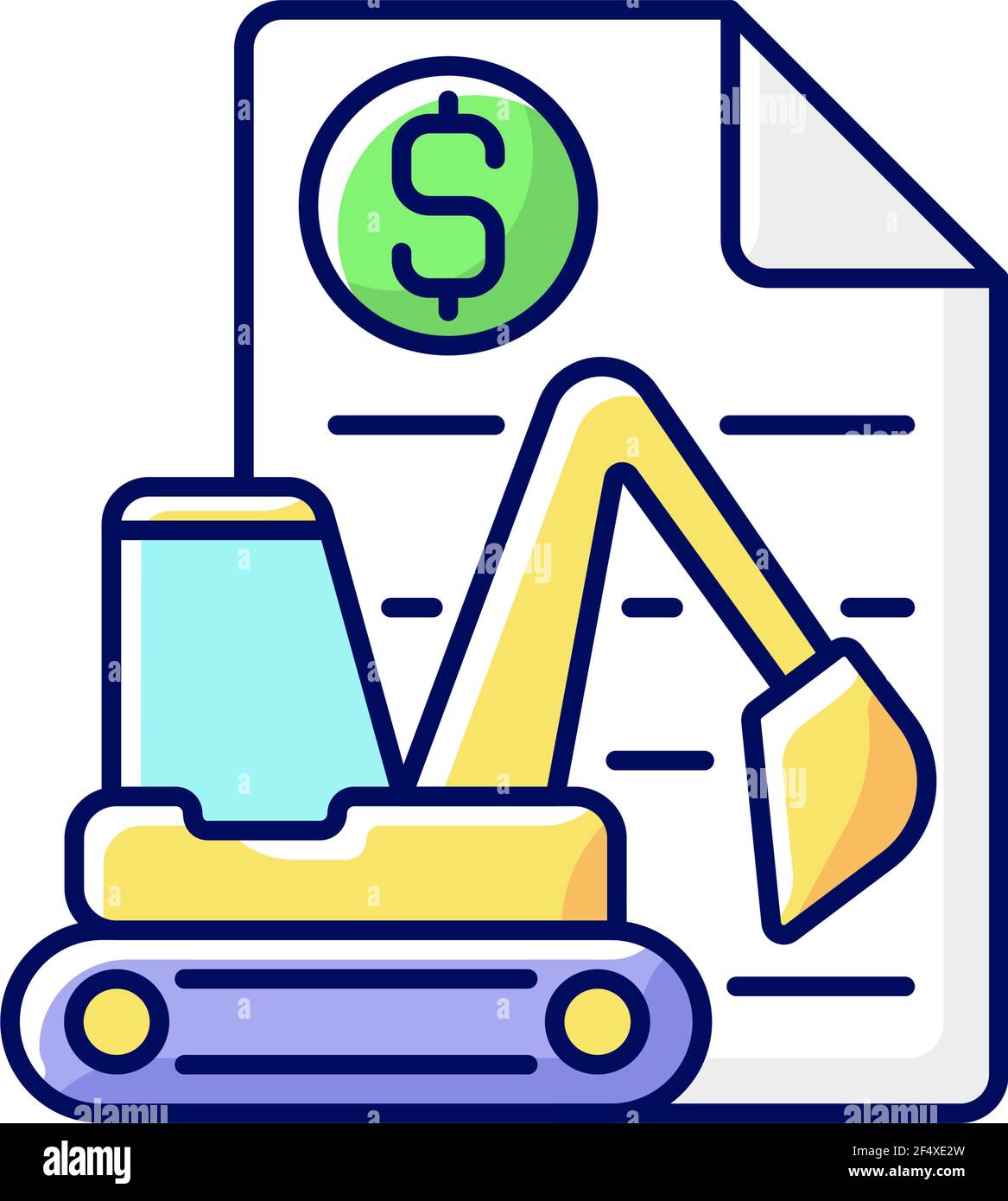 Equipment leasing broker RGB color icon Stock Vector Image & Art - Alamy