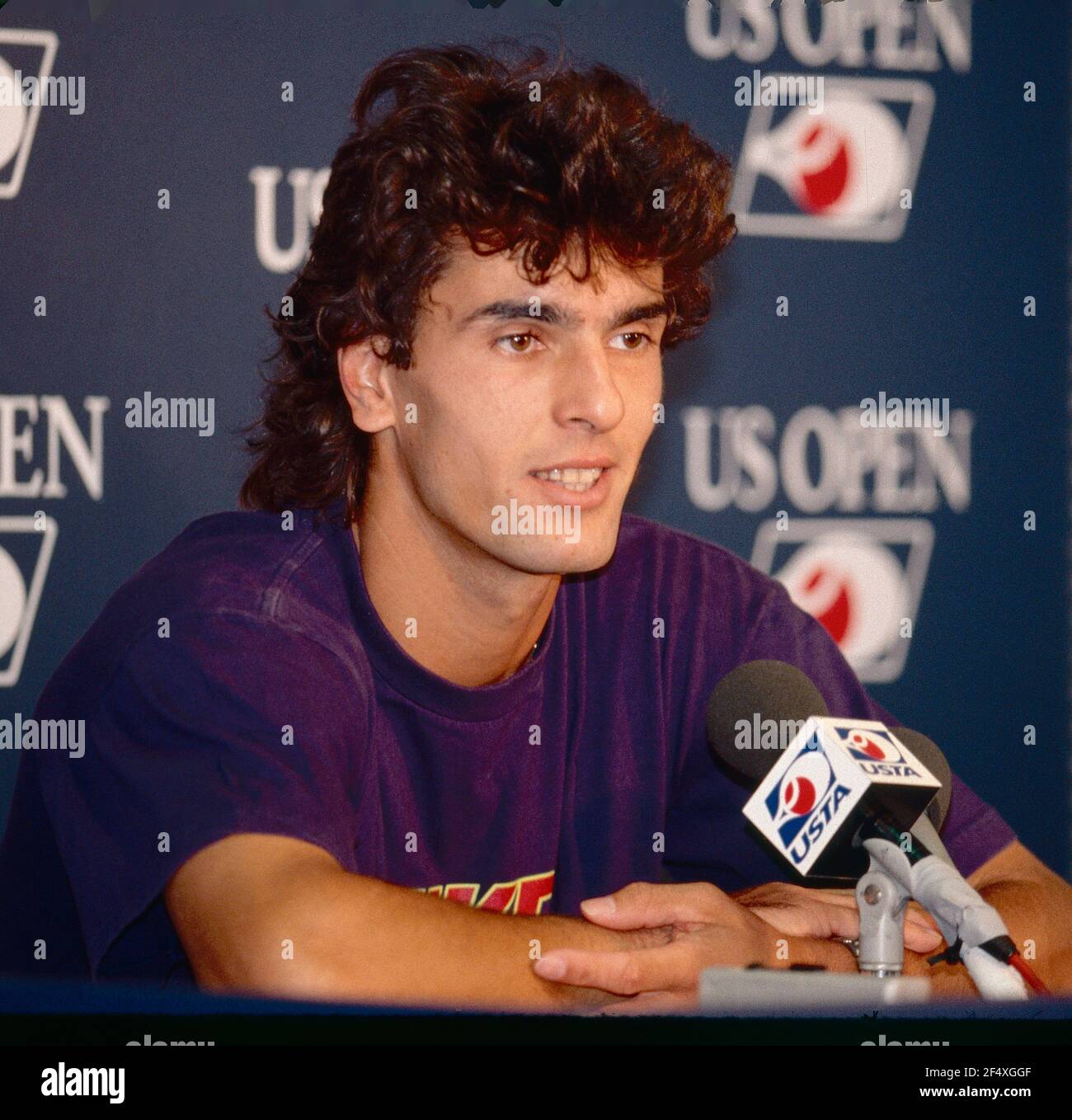 French tennis player Cedric Pioline, US Open 1993 Stock Photo - Alamy