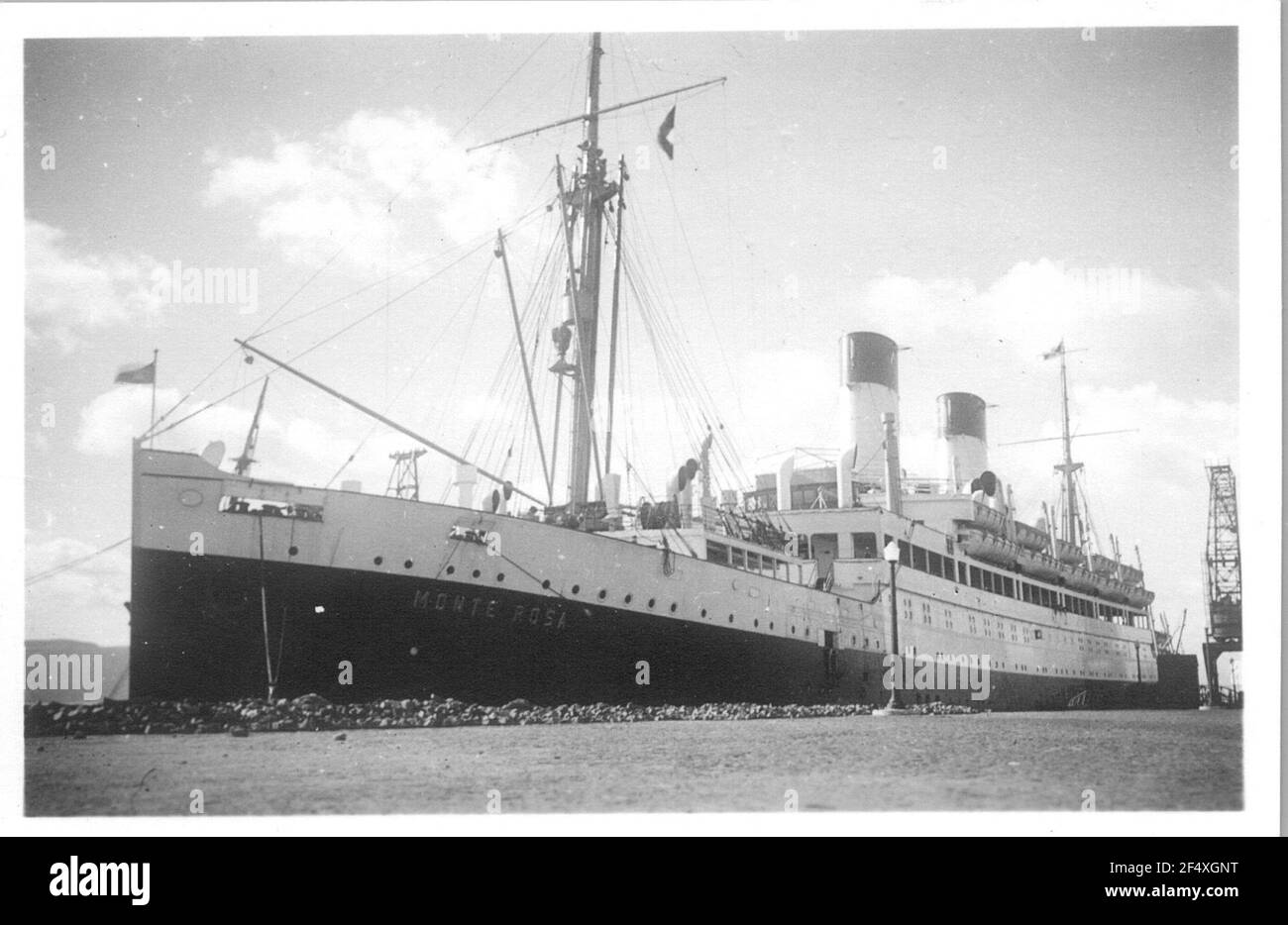 Passenger ship "Monte Rosa Stock Photo - Alamy
