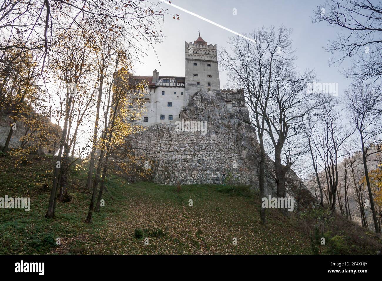 The medieval Castle of Bran, known as the castle of count Dracula ...