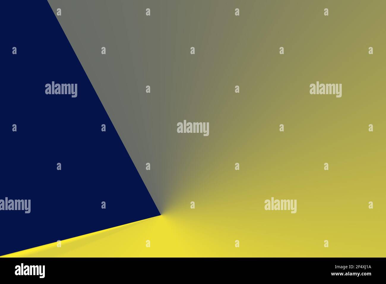 Dark blue sharp edge on yellow background with copy space for designs ...