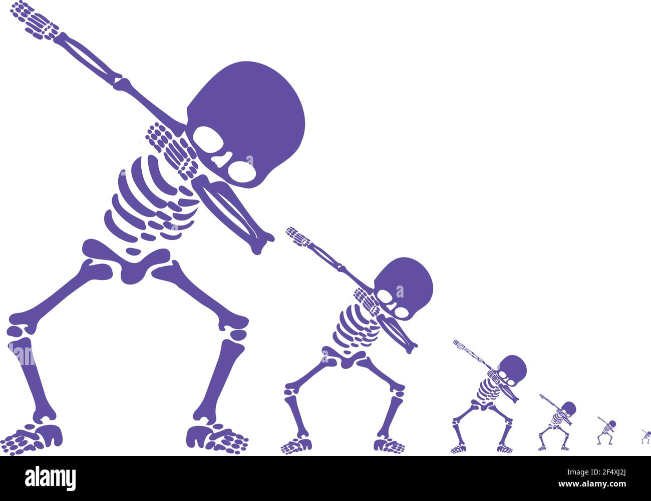 Skeleton dab, A group of skeletons dabbing Stock Vector Image & Art - Alamy