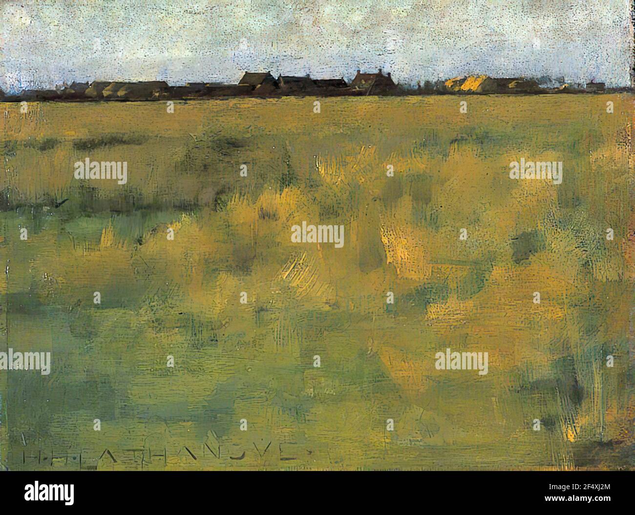 Henry Herbert La Thangue (1859 - 1929) - Farm near Horsey Norfolk 1885 ...