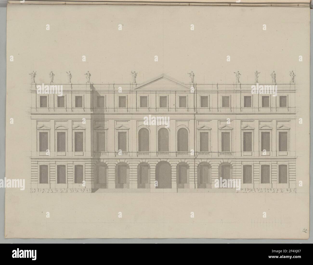 Castle, design, elevation Stock Photo - Alamy