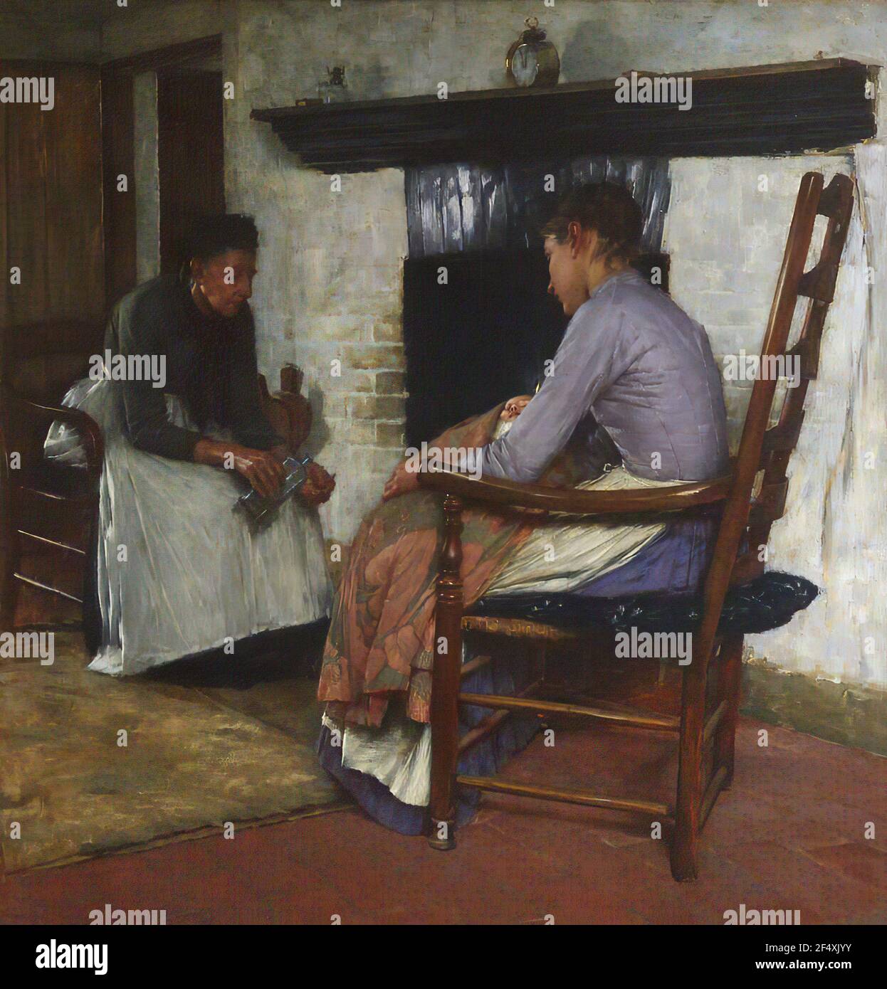 Henry Herbert La Thangue (1859 - 1929) - Some Poor People Stock Photo ...
