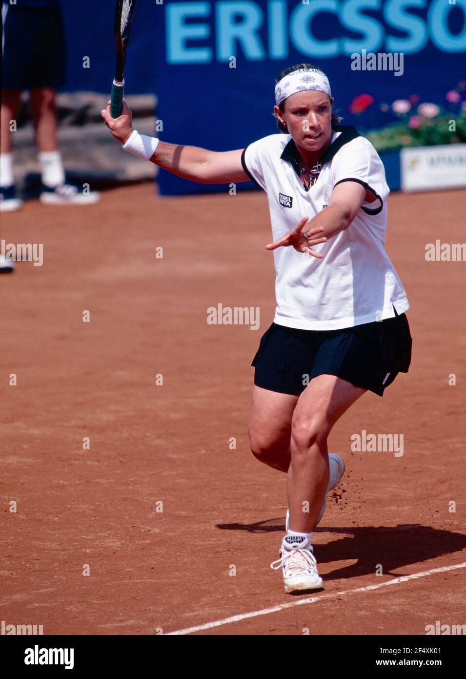 American tennis player and coach Lisa Raymond, Italian Open 1998 Stock ...