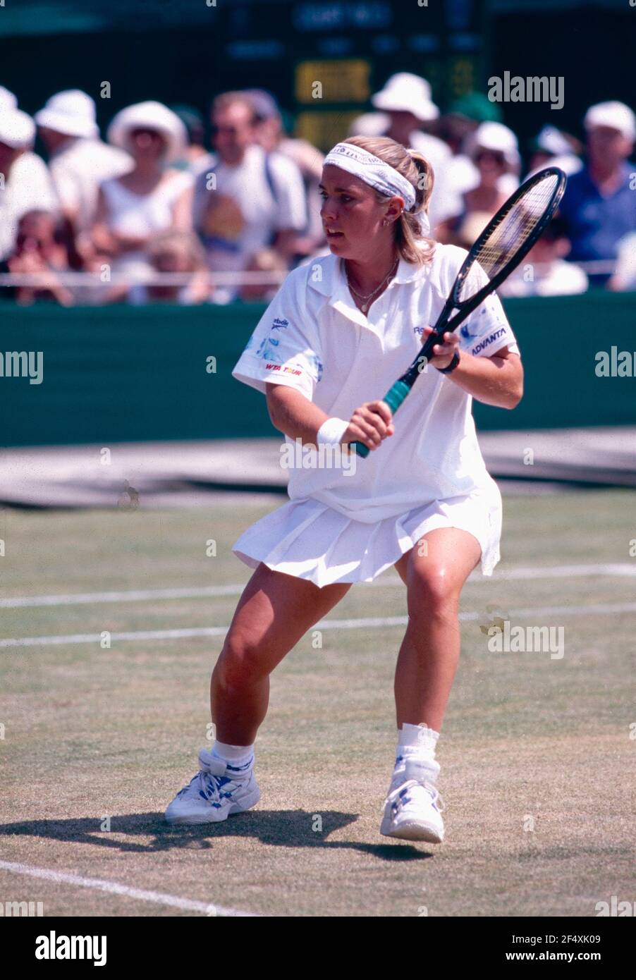 American tennis player and coach Lisa Raymond, Wimbledon, UK 1995 Stock ...