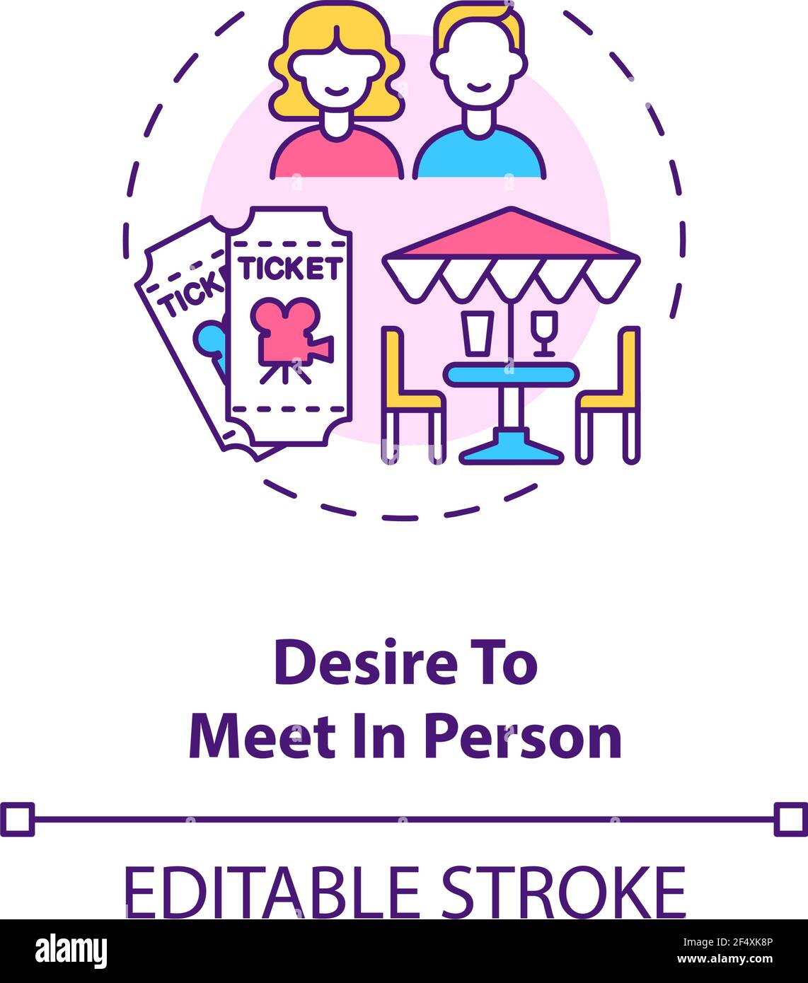 Couple meet cinema Stock Vector Images - Alamy