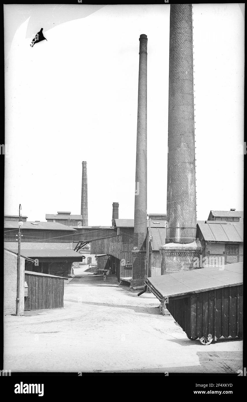 Freiberg. Fertilizer factory Schippan Hofraum Stock Photo - Alamy