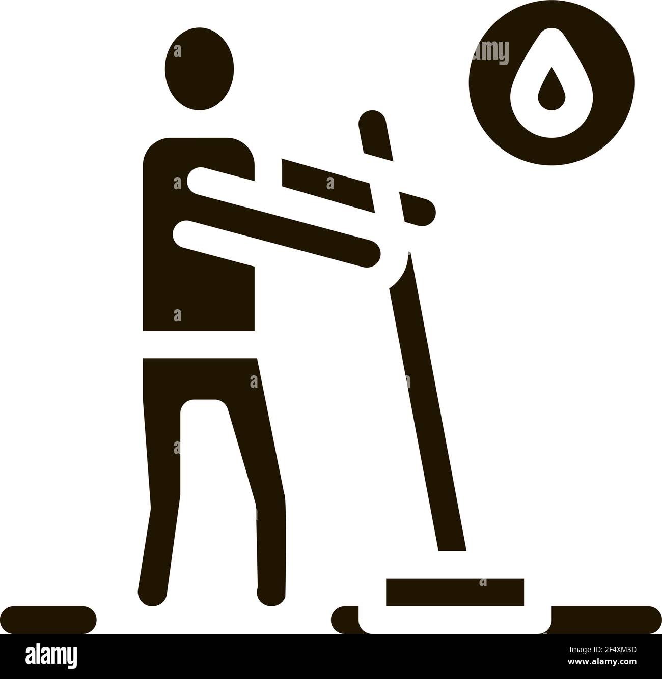 Human Washing Icon Vector Glyph Illustration Stock Vector Image & Art ...