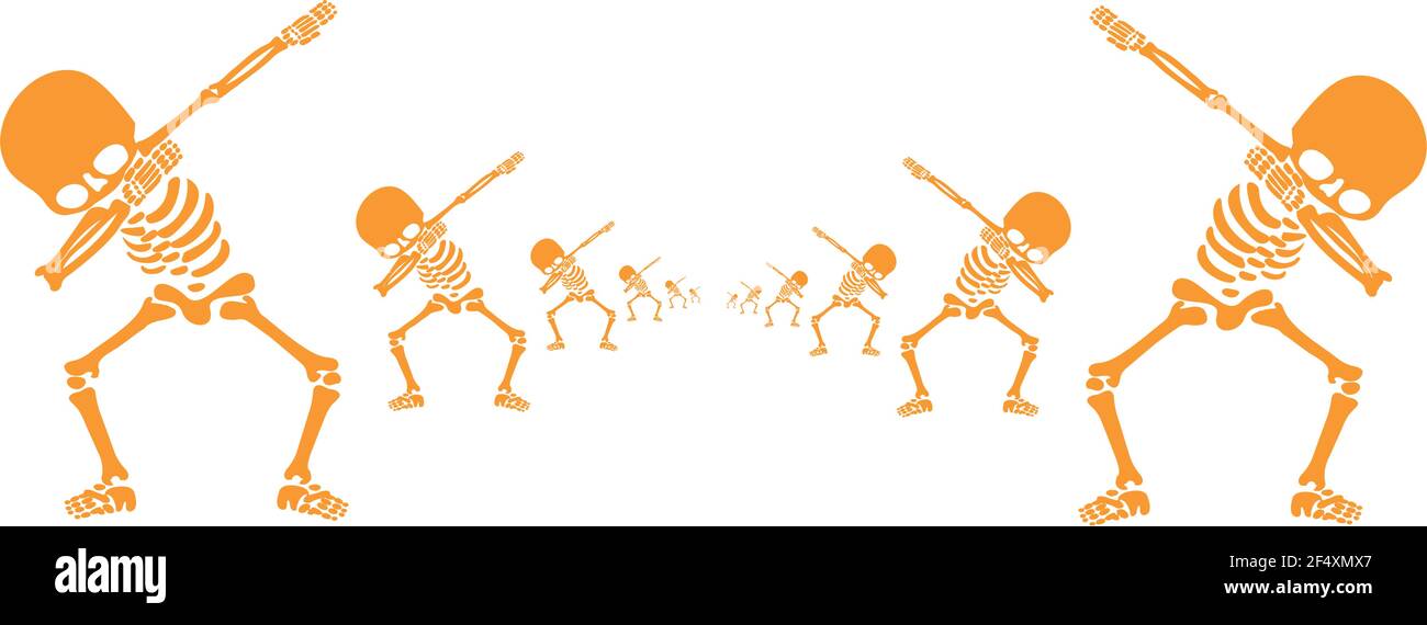 Skeleton dab, A group of skeletons dabbing Stock Vector Image & Art - Alamy