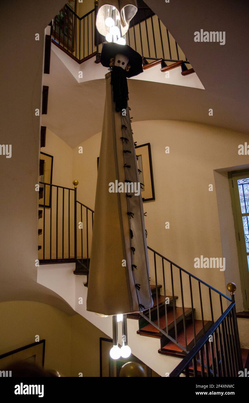 Interior of Dali Theatre and Museum in Figueres, Catalunia, Spain Stock ...