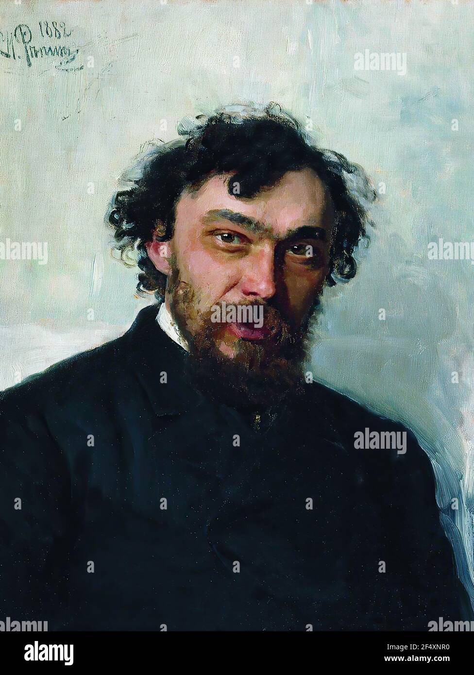 Ilya Repin - Portrait Artist Ivan P Pohitonov 1882 Stock Photo - Alamy