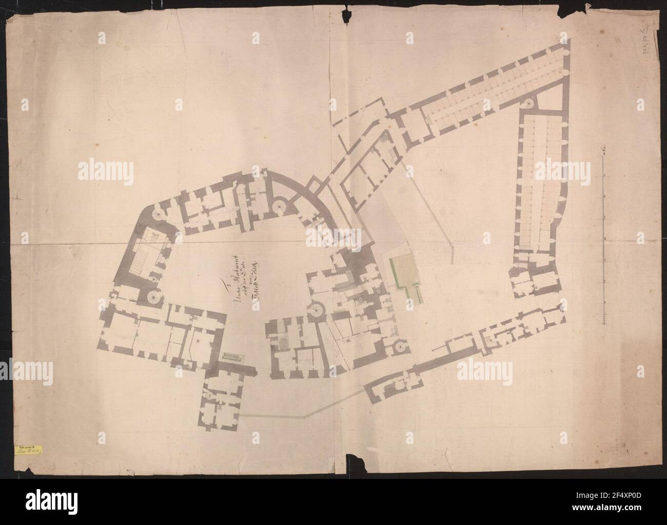 Colditz, castle. Floor plan ground floor Stock Photo - Alamy