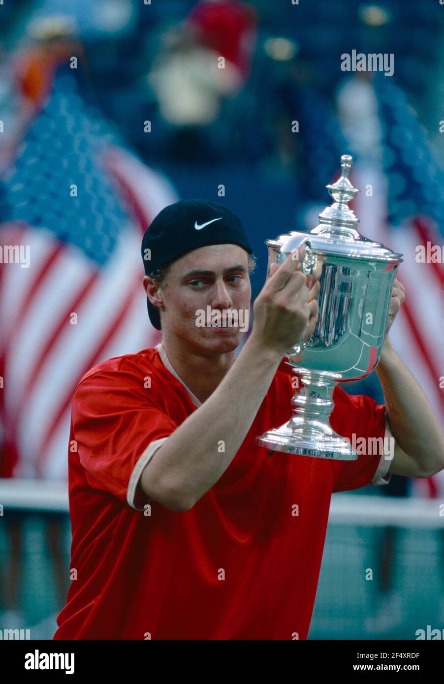 Australian tennis player Lleyton Hewitt, US Open 2001 Stock Photo - Alamy
