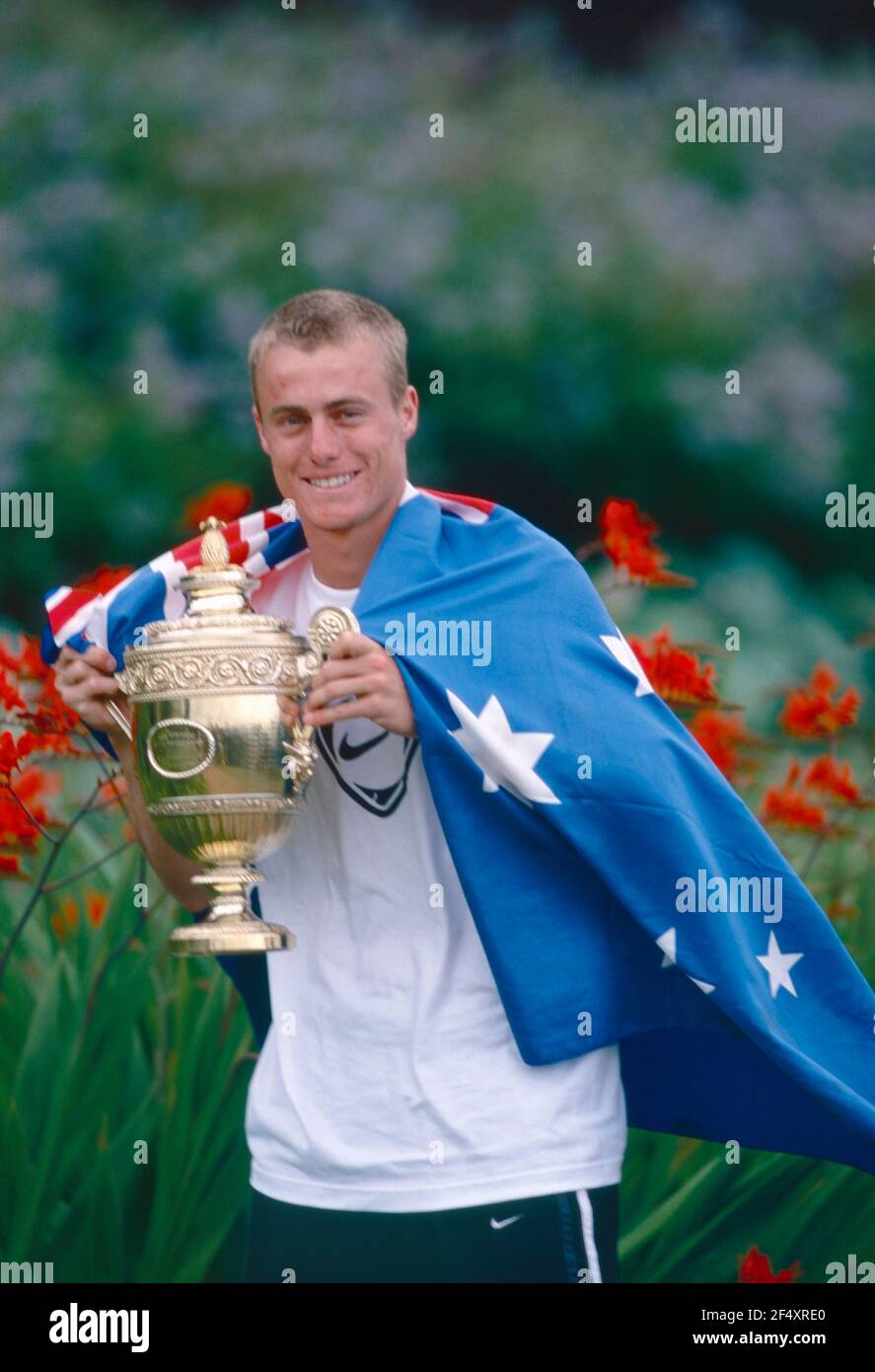 Australian tennis player Lleyton Hewitt, Wimbledon, UK 2002 Stock Photo ...