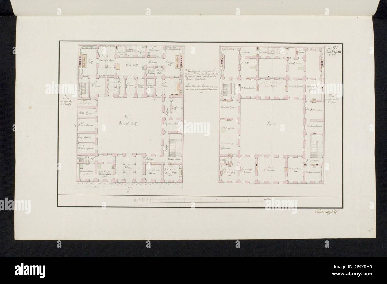 City Palace, ideal design, floor plans Stock Photo - Alamy