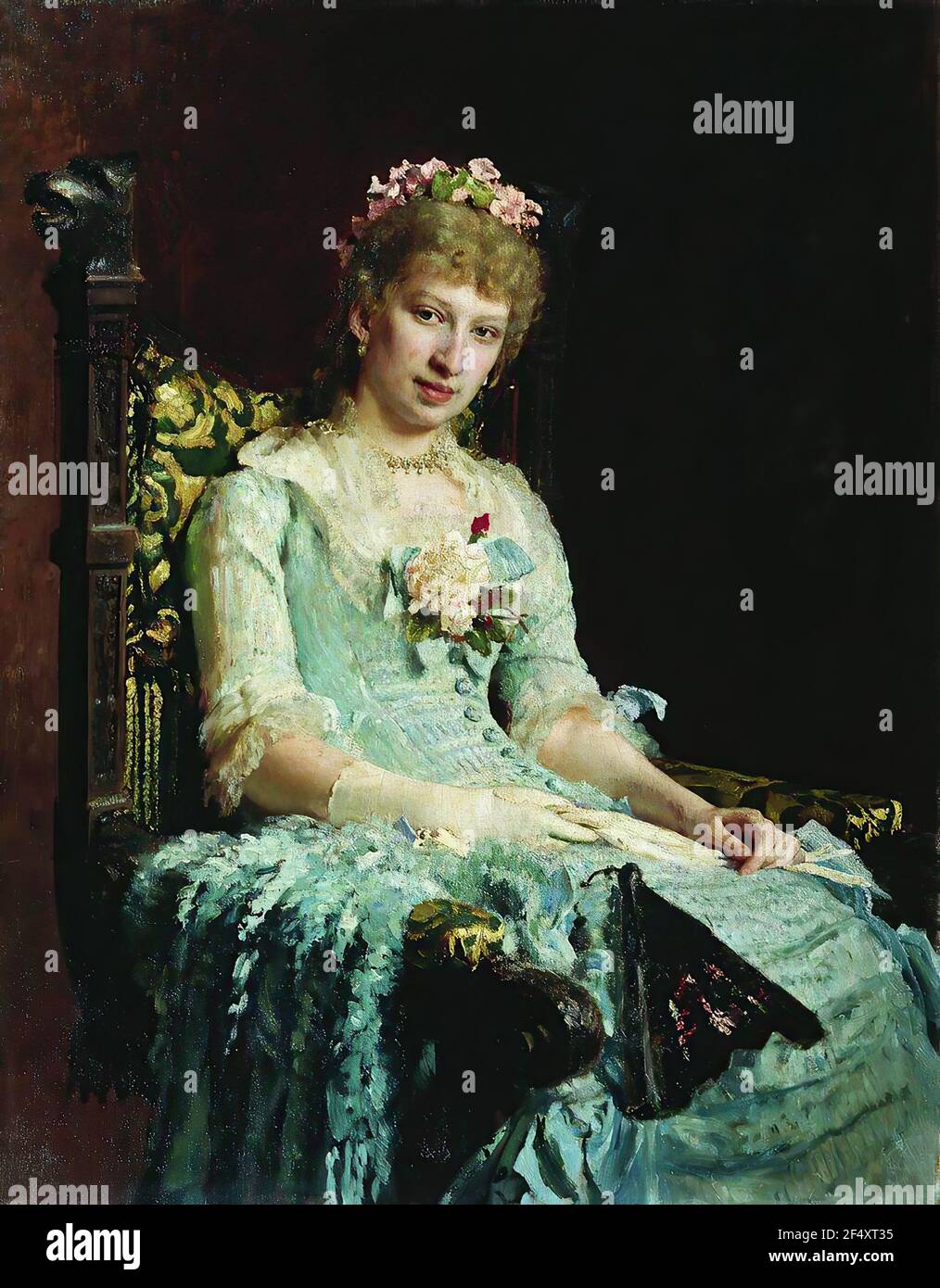 Ilya Repin - Portrait Woman E D Botkin 1881 Stock Photo - Alamy