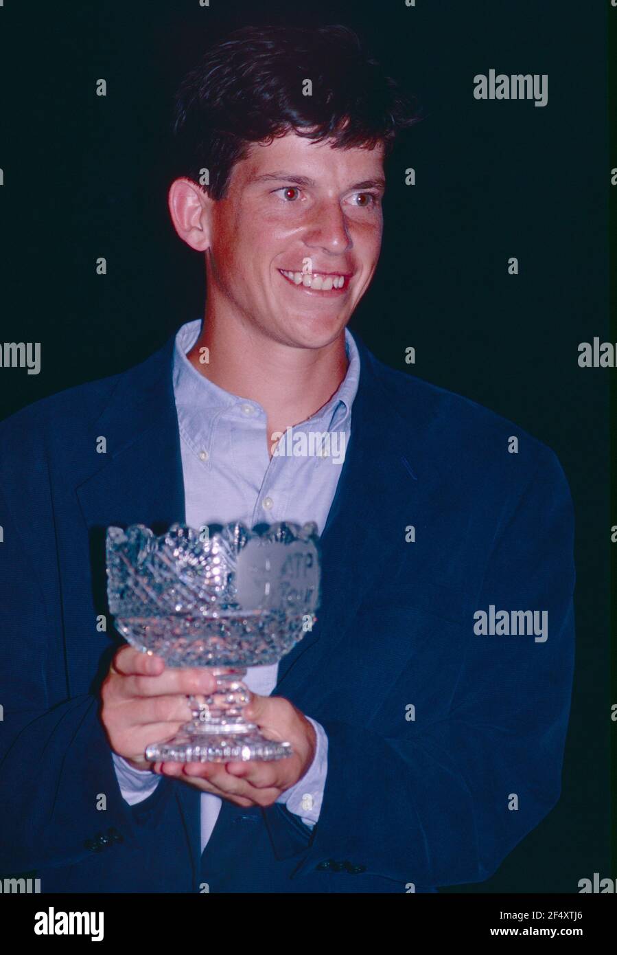 British tennis player Tim Henman, Lipton 1997 Stock Photo - Alamy