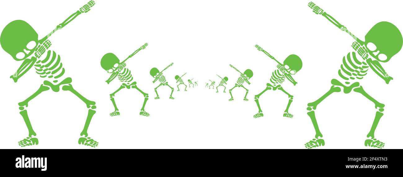 Skeleton dab, A group of skeletons dabbing Stock Vector Image & Art - Alamy