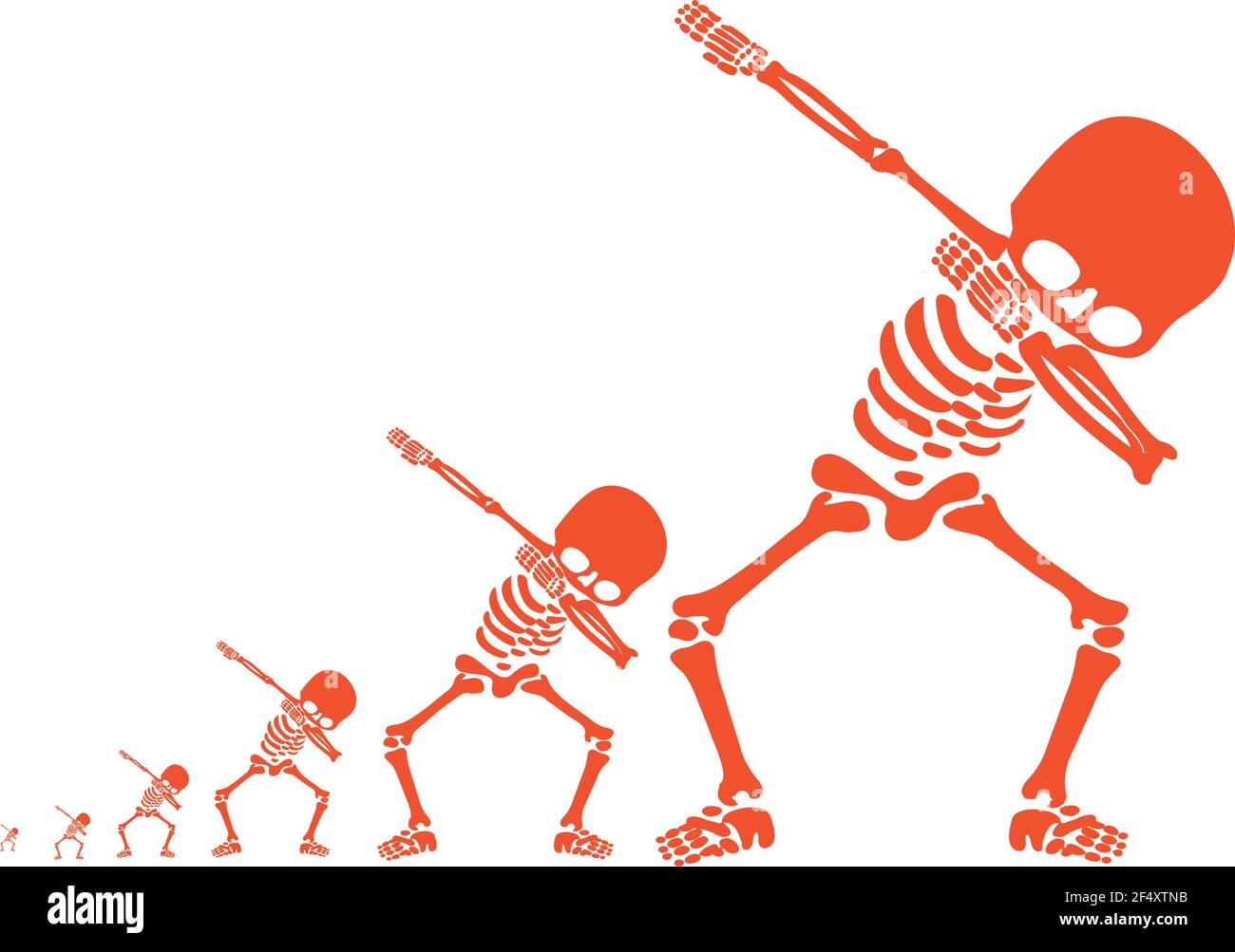 Skeleton dab, A group of skeletons dabbing Stock Vector Image & Art - Alamy
