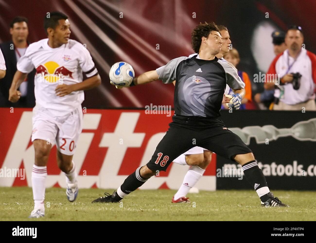 Jon Conway slings the ball far down field. FC Barcelona demolished New ...