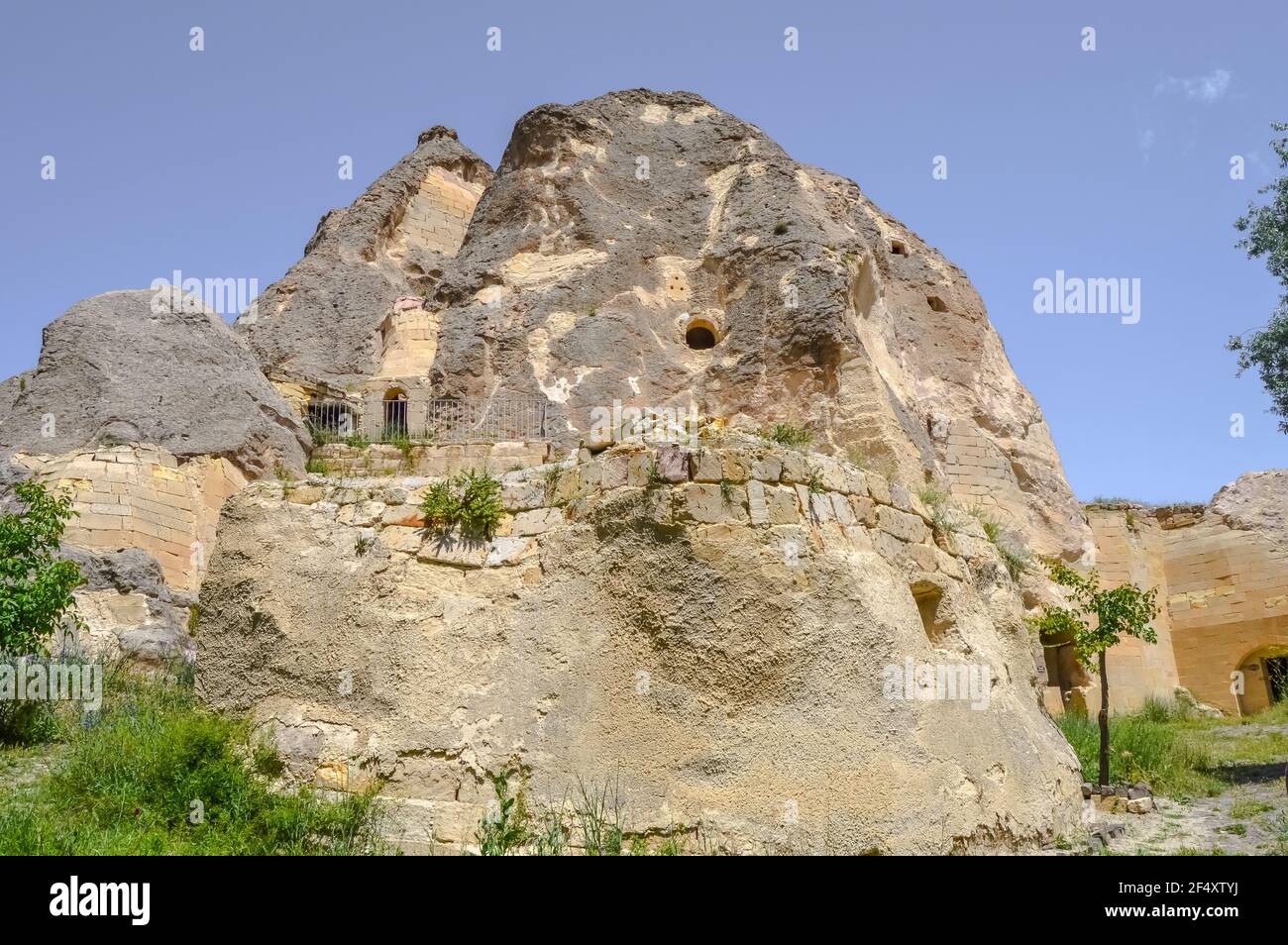 Mountain caves in the valleys of Cappadocia, Turkey Stock Photo - Alamy