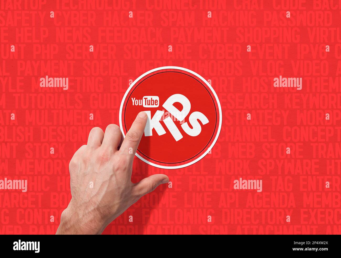 Youtube, Youtube Icon, Kids 3d Render Photo Stock Photo - Alamy