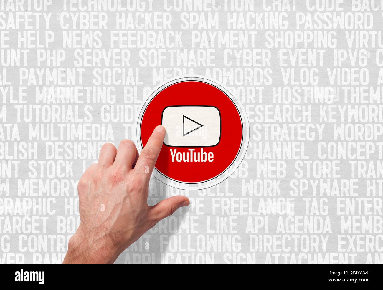 Youtube, Youtube Icon, 3d Render Photo Stock Photo - Alamy