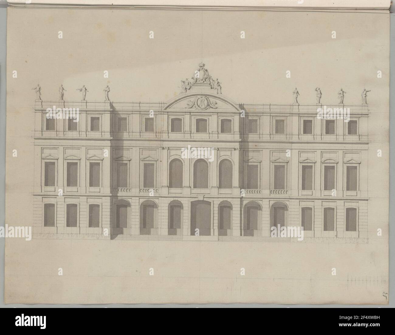 Castle, design, elevation Stock Photo - Alamy