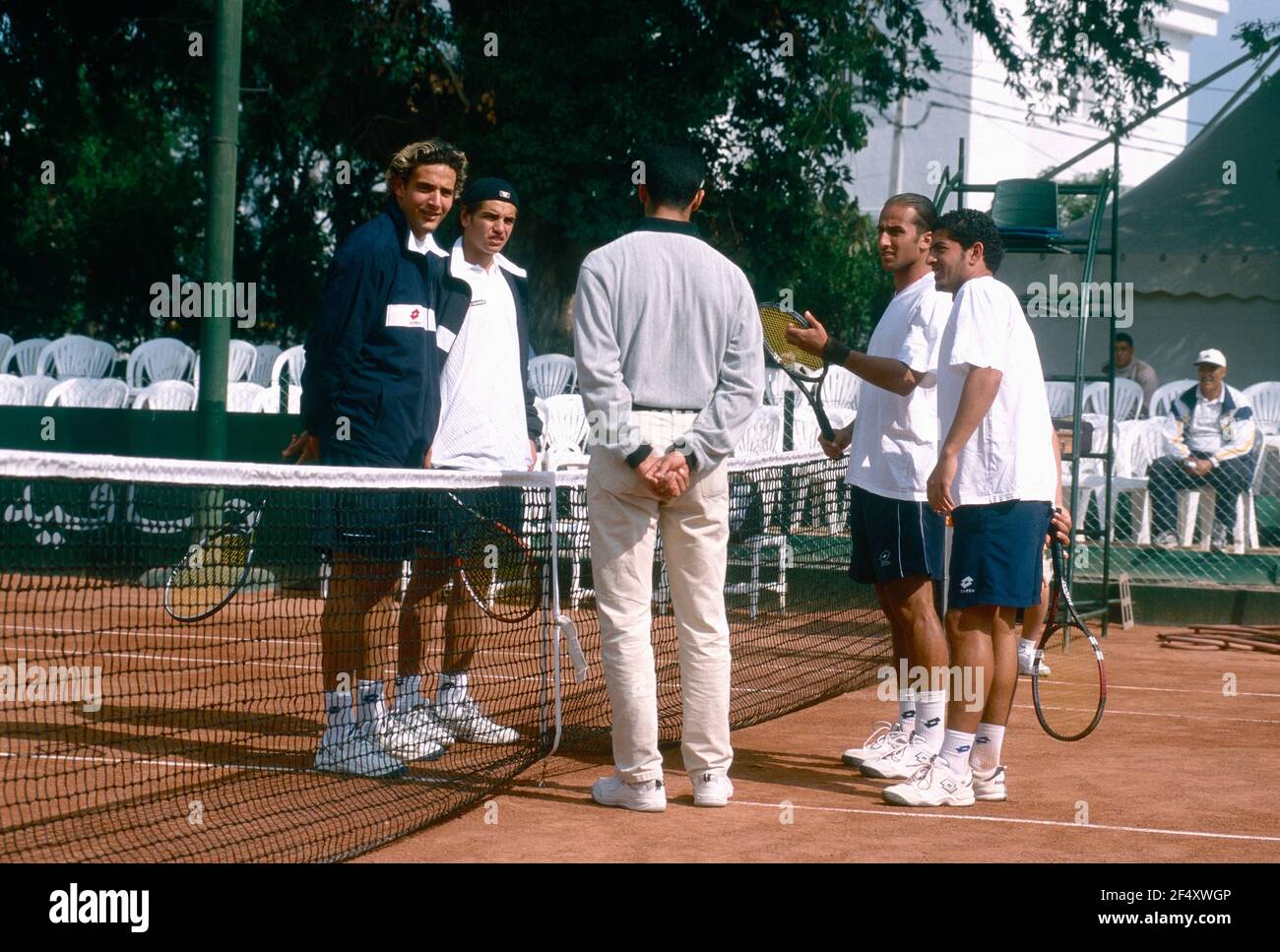 Tunisian tennis players Malek Jaziri and Mohamed Haythem Abid, 2013 ...