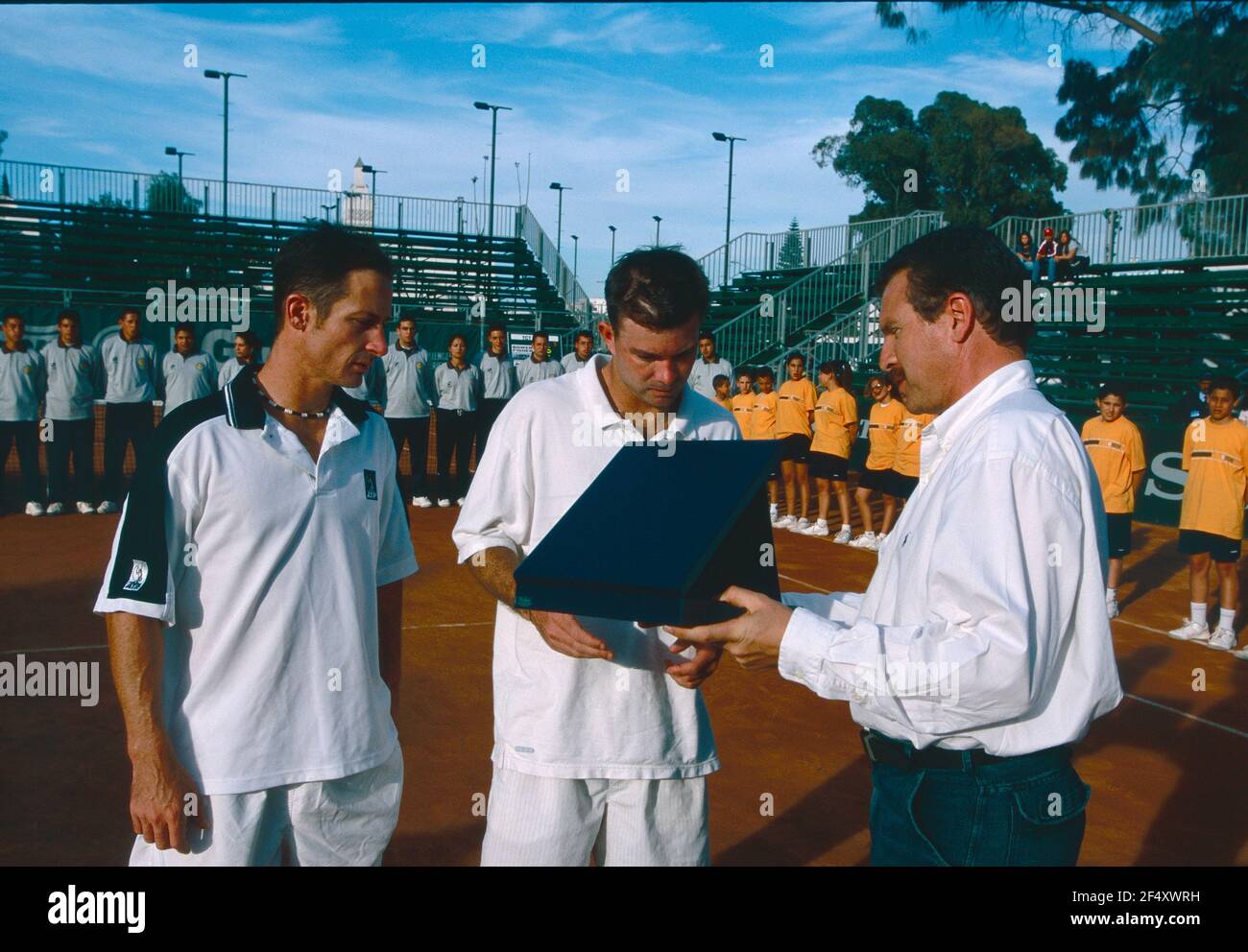 American tennis players Devin Bowen and Ashley Fisher, 2003 Stock Photo ...