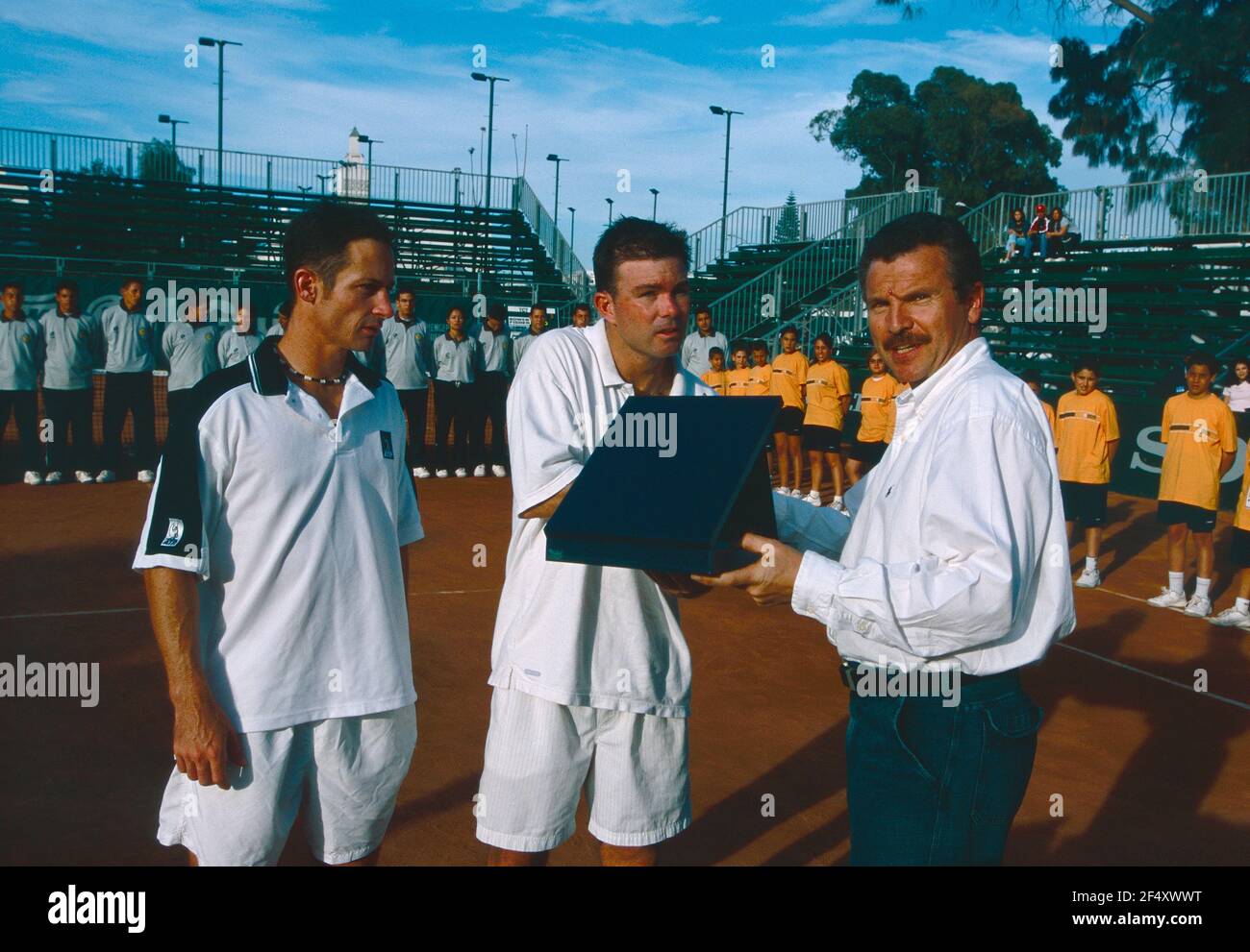 American tennis players Devin Bowen and Ashley Fisher, 2003 Stock Photo ...