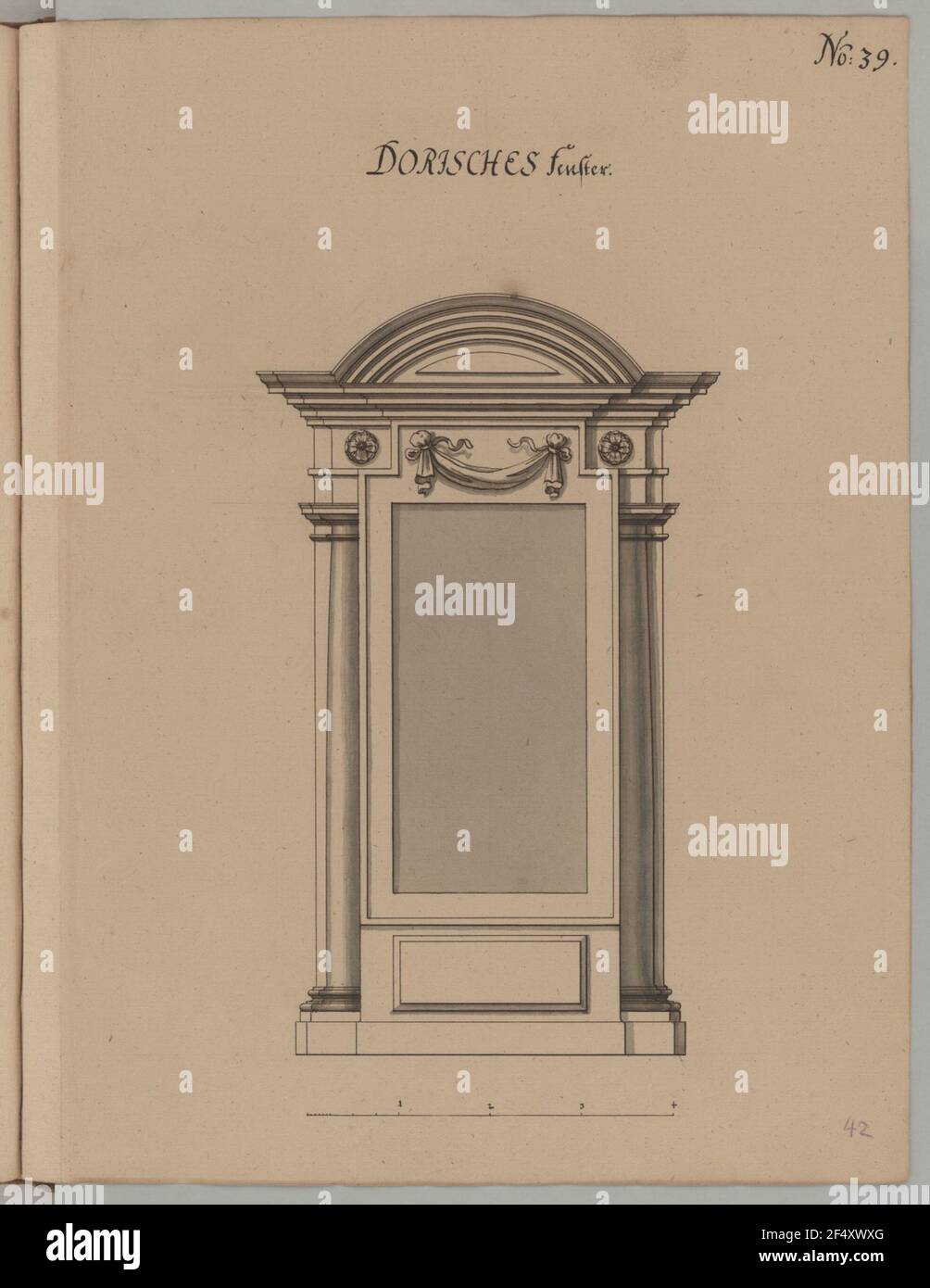 Window Dorical Order Stock Photo - Alamy