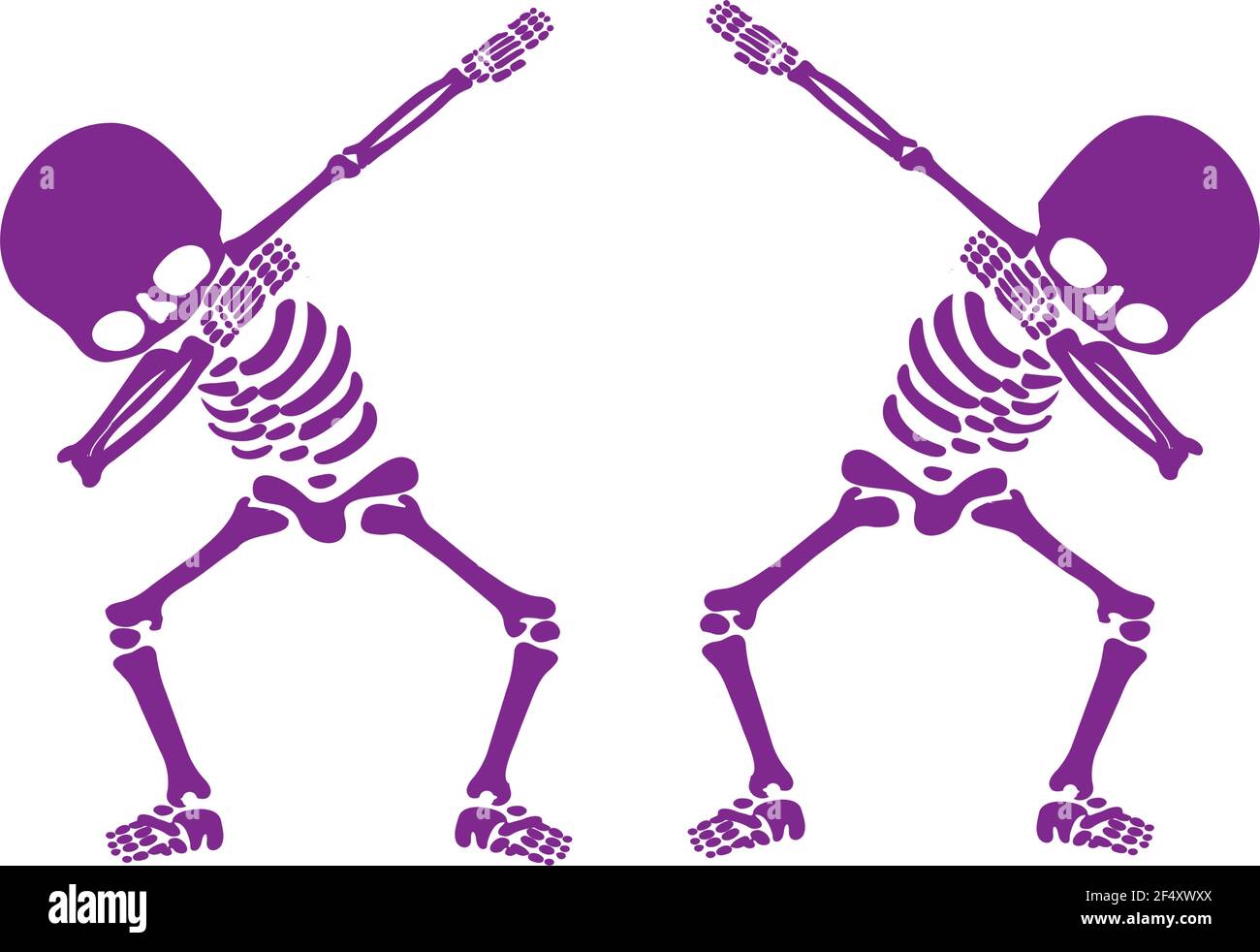 Skeleton dab, A group of skeletons dabbing Stock Vector Image & Art - Alamy