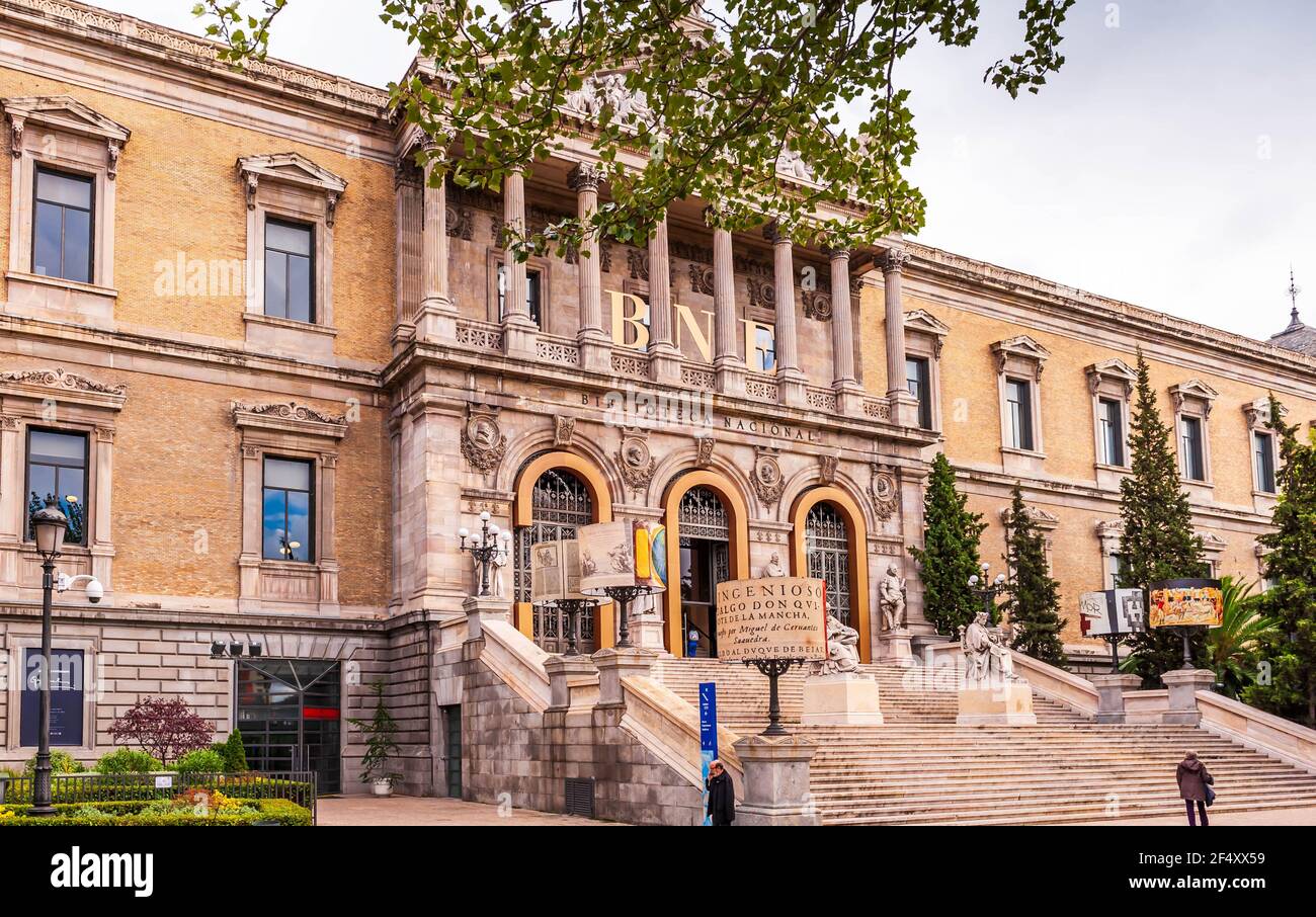National library madrid spain architecture hi-res stock photography and ...