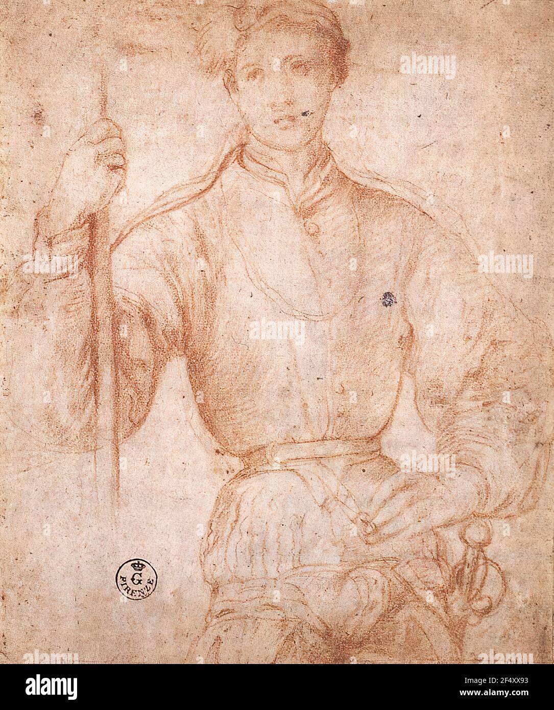 Jacopo da Pontormo - Halberdier 1 C 1530 Stock Photo - Alamy