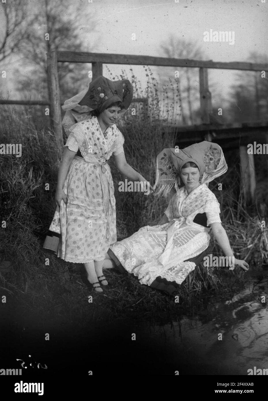 Traditional regional costume Black and White Stock Photos & Images - Alamy