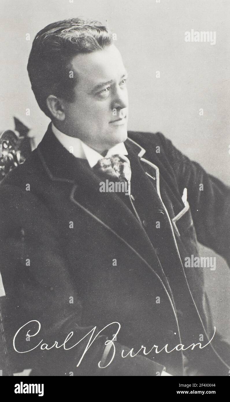 Portrait Carl Burrian Stock Photo - Alamy