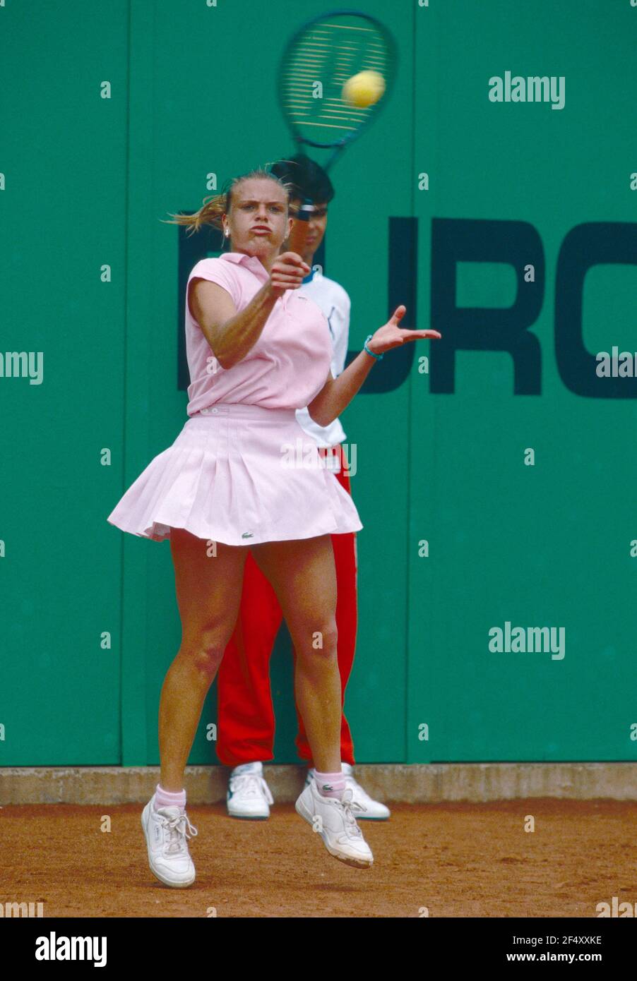 Greek tennis player Angeliki Kanellopoulou, European Open 1990 Stock ...