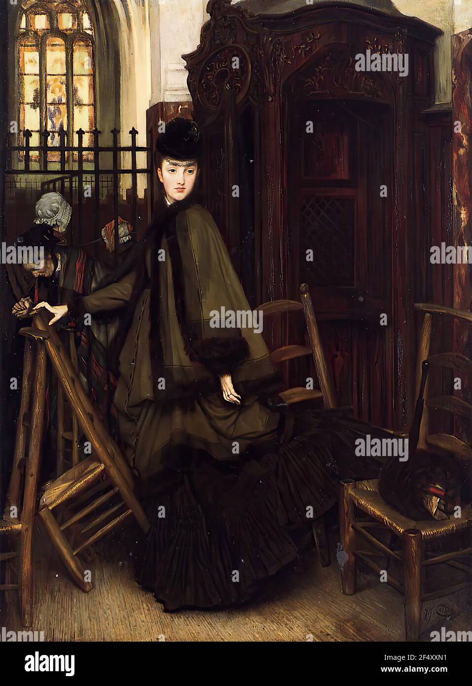 James Tissot - Church 1865 Stock Photo - Alamy