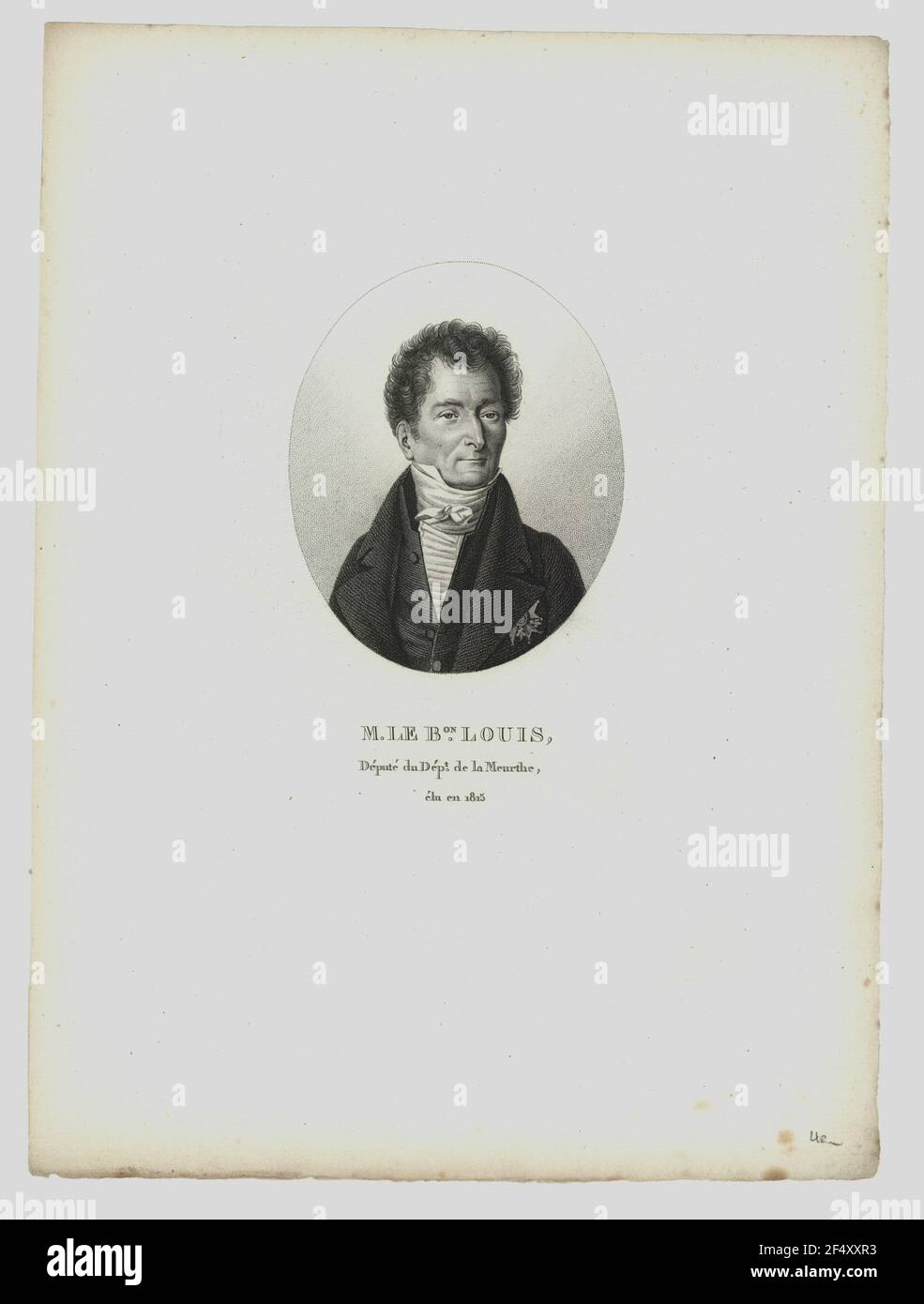 x Portrait of Louis Dominique (Baron Louis Stock Photo - Alamy